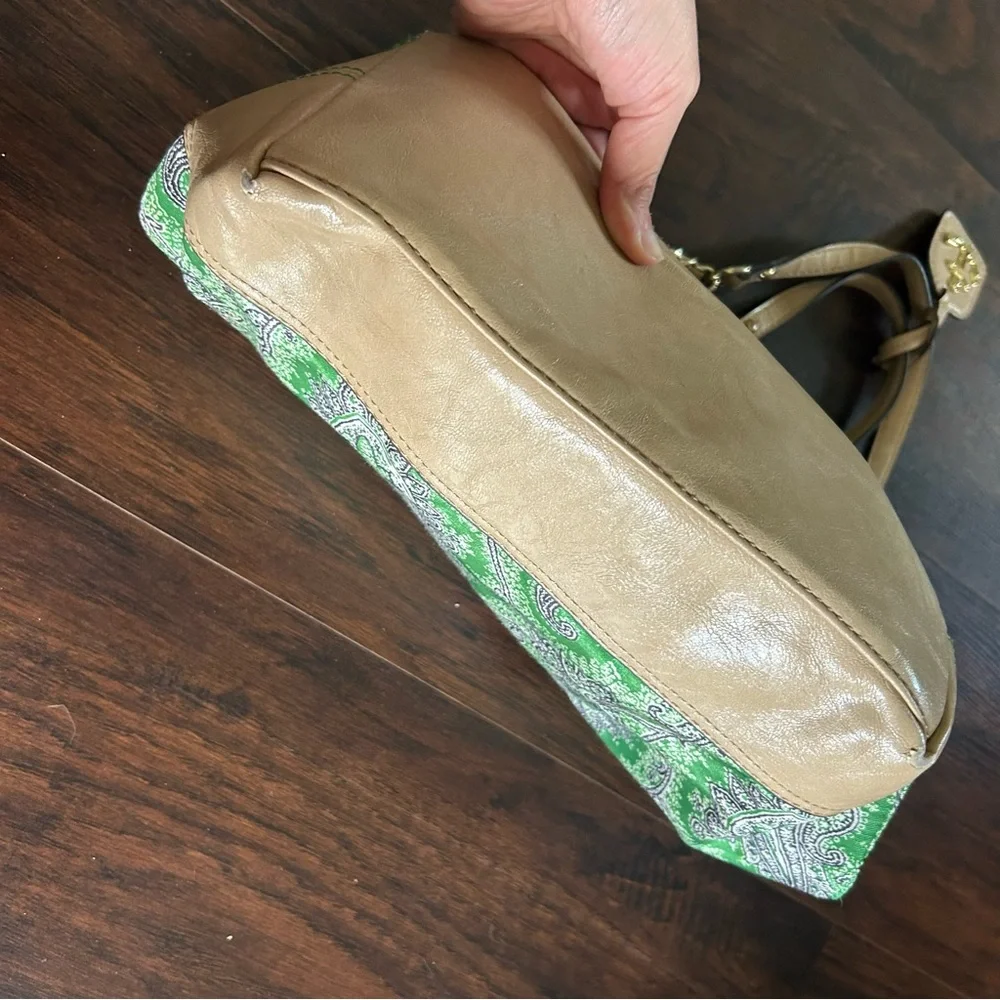 Anne Klein | Bags | Anne Klein Green Paisley Pattern Purse | Poshmark
